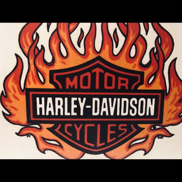 hand made | Wall Decor | Harleydavidson Logo Metal Sign | Poshmark